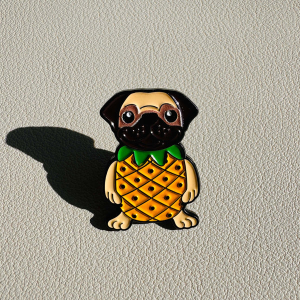Pineapple Pug Pin – Toronto Dog Moms